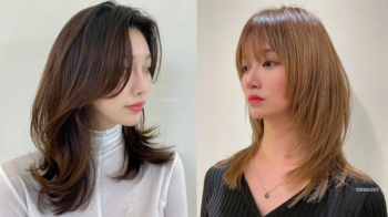 5 Inspirasi Gaya Rambut Layer Panjang ala Cewek Korea, Cantik dan ...