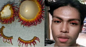 Heboh Pria Ini Ubah Kulit Rambutan Jadi Bulu Mata Palsu, Netizen ...