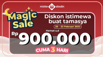 Cuma 3 Hari, Dapatkan Liburan Paket Komplit dengan Diskon s.d Rp900.000 di Mister Aladin! Buruan ...